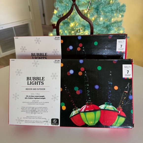 Hobby Lobby | Holiday | Bubble Lights Set | Poshmark